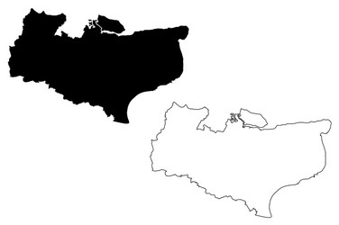 Kent map Royalty Free Vector Image - VectorStock