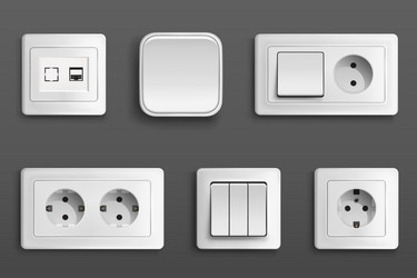 Routers and switches icons set Royalty Free Vector Image