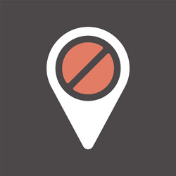 Pin map isolated icon map pointer map markers Vector Image