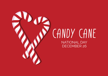 National candy cane day Royalty Free Vector Image