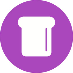 Kawaii toast cut out Royalty Free Vector Image