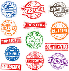 Blank grunge stamps Royalty Free Vector Image - VectorStock