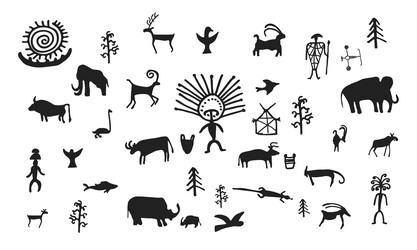 Prehistoric Dance Caveman Vector Images (29)