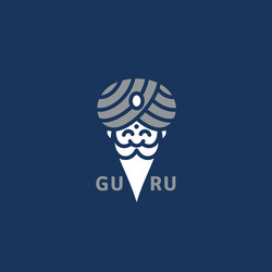 Guru logo Royalty Free Vector Image - VectorStock