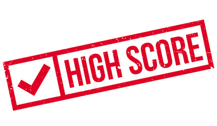 High score rubber stamp Royalty Free Vector Image