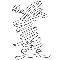 Wrapped in a pink ribbon numbers set Royalty Free Vector