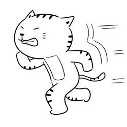 Cat Running Vector Images (over 4,100)