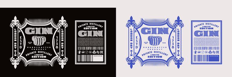 Gin Label Template Vector Images (over 560)