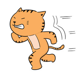 Cat Running Vector Images (over 4,100)
