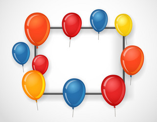 Set of 16 party balloons Royalty Free Vector Image