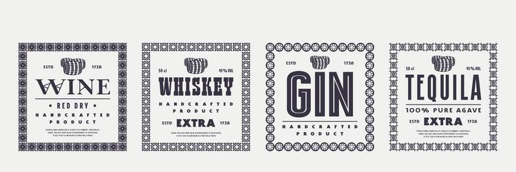 Gin Label Template Vector Images (over 590)