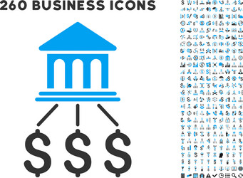 Split payment icon with flat set Royalty Free Vector Image