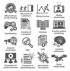 Daily activities concept detailed line icons Vector Image