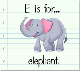 Flashcard letter e is for eggs Royalty Free Vector Image