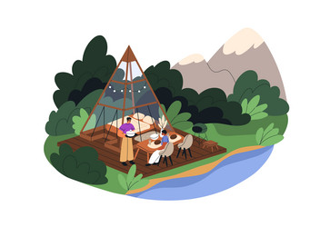 Glamping Vector Images (over 1,200)