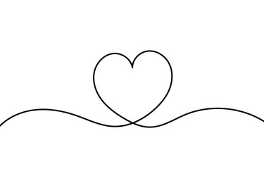 Heart Line Drawing