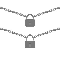 Chain lock icon Royalty Free Vector Image - VectorStock