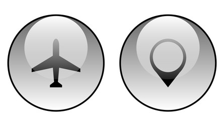 Pointer icon plane Royalty Free Vector Image - VectorStock