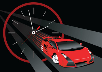 Red speed car design automobile Royalty Free Vector Image