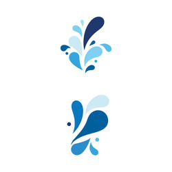 Water Droplet Splash Icon Royalty Free Vector Image