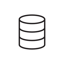 Sql database icon logo design ui or ux app Vector Image