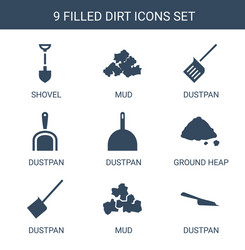 Dirt icons Royalty Free Vector Image - VectorStock