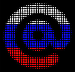 Halftone russian postage stamp icon Royalty Free Vector