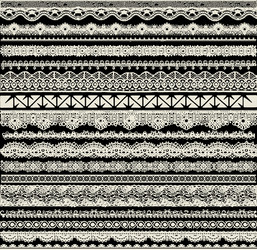 Set of lace trims Royalty Free Vector Image - VectorStock