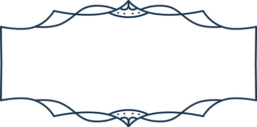 Line frame simple border decoration Royalty Free Vector