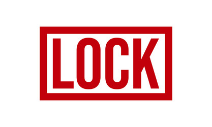 Lock rubber stamp seal Royalty Free Vector Image