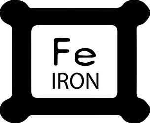 Periodic Table Element Iron Icon Vector Images (over 150)