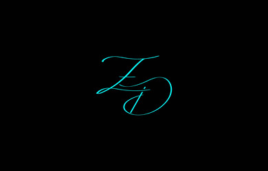 Zd abstract luxury logo Royalty Free Vector Image