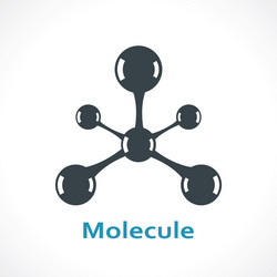 Molecule sign chemical structure icon science Vector Image