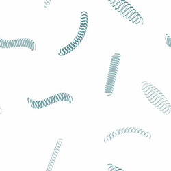 Metal springs spiral lines coil shapes isolated Vector Image