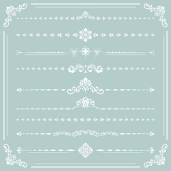 Vintage big set of horizontal patterns Royalty Free Vector