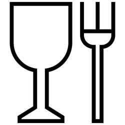 Food grade ingredients rounded icon Royalty Free Vector