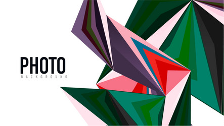 Modern triangle presentation template Royalty Free Vector