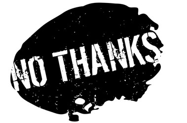 No thanks rubber stamp Royalty Free Vector Image