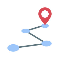 Route icon image Royalty Free Vector Image - VectorStock