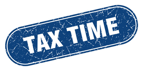Tax time stamp Royalty Free Vector Image - VectorStock