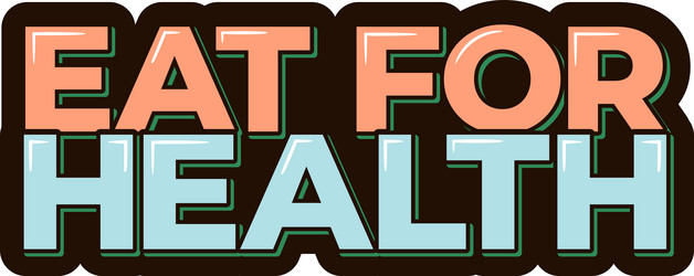 Choose health today aesthetic lettering Royalty Free Vector