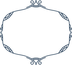 Line frame simple border decoration Royalty Free Vector