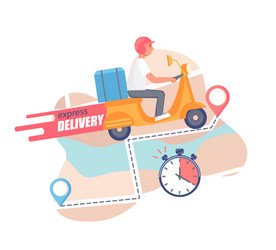 Express delivery concept Royalty Free Vector Image