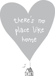 There is no place like home lettering poster Vector Image