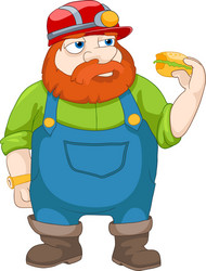 Fat Construction Worker Vector Images (55)