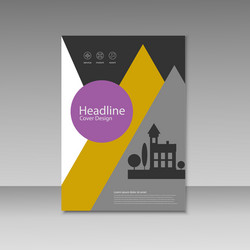 City design brochure template Royalty Free Vector Image