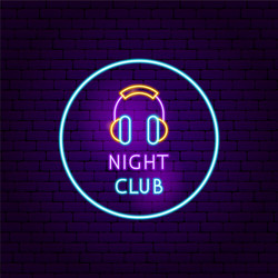 Retro sign neon icons Royalty Free Vector Image