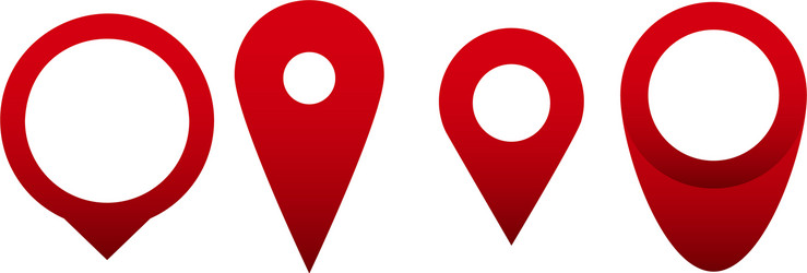 Location pin pointer map pin Royalty Free Vector Image