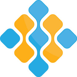 Abstract loop logo template Royalty Free Vector Image