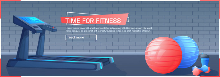 Sport background with treadmill for running Vector Image